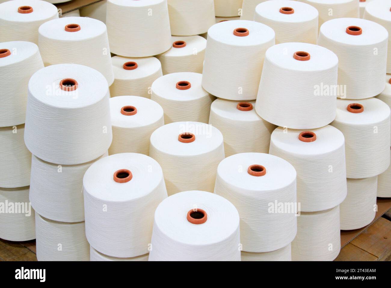 cotton group on a spinning production line in a factory Stock Photo - Alamy