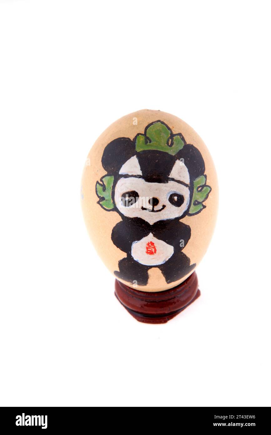 painting on eggshell, Chinese traditional arts and crafts Stock Photo ...