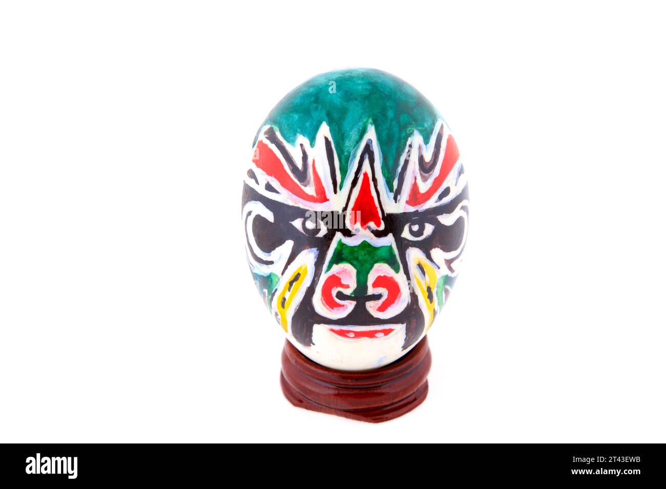 Peking Opera facial makeup, painting on eggshell, Chinese traditional ...