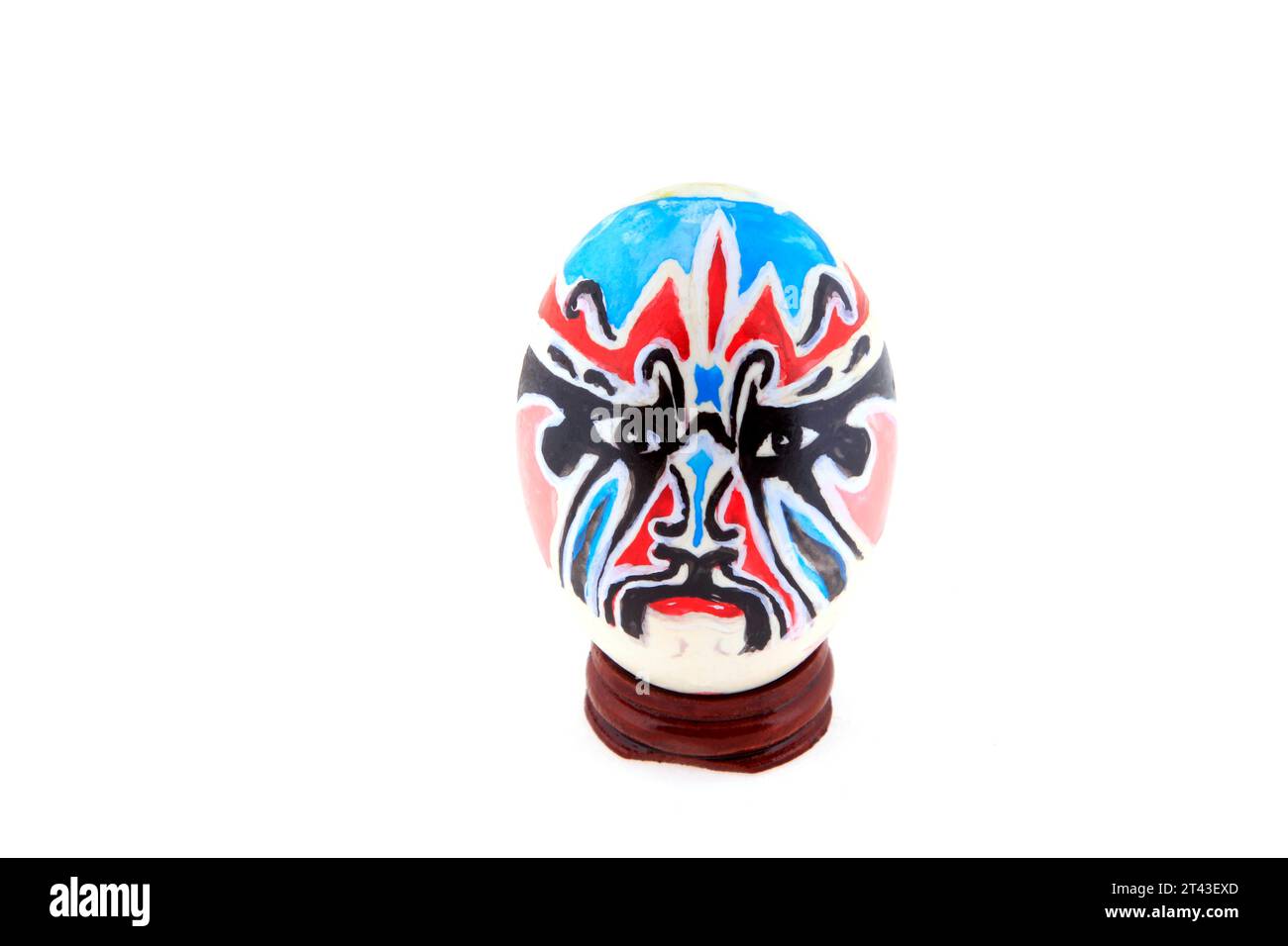 Peking Opera facial makeup, painting on eggshell, Chinese traditional ...