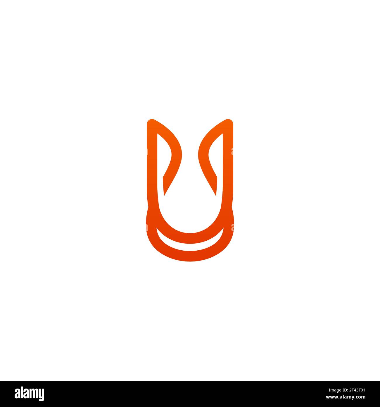 U Initial Logo Design. Letter U Line Logo Stock Vector Image & Art - Alamy