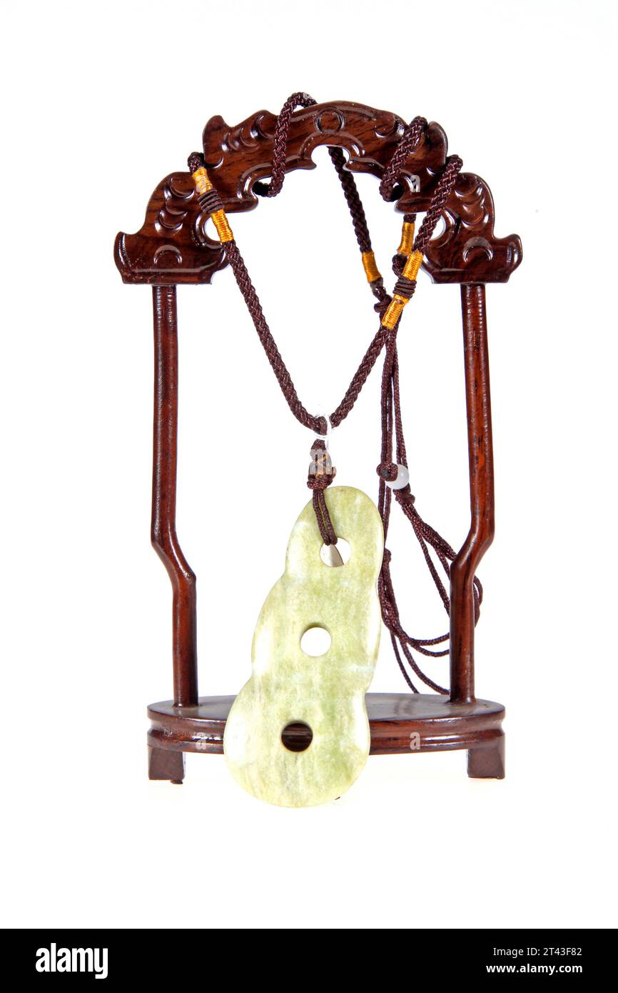 Chinese traditional arts and crafts, jade crafts, closeup of photo ...