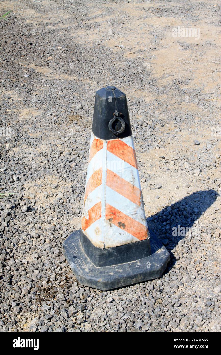 traffic signs on the ground, closeup of photo Stock Photo - Alamy