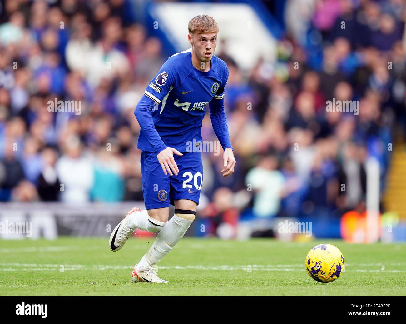 Chelsea's Cole Palmer during the Premier League match at Stamford ...