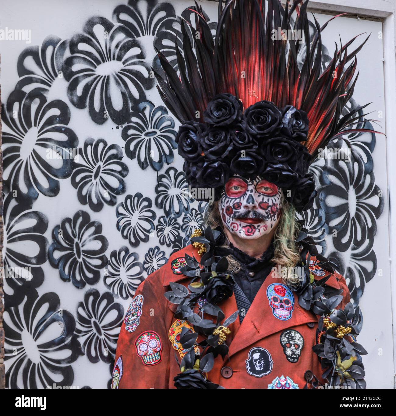 London, UK. 28th Oct, 2023. The face that juxtaposes the macabre and ...