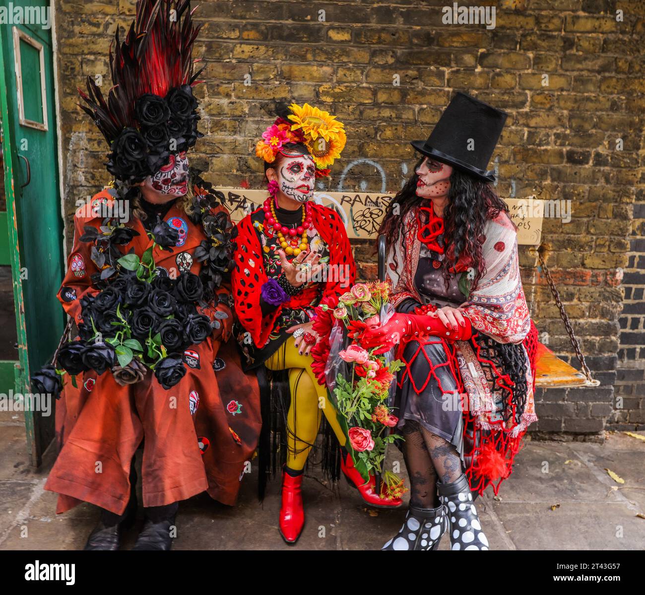 London, UK. 28th Oct, 2023. the celebratory Day of the dead inside the ...
