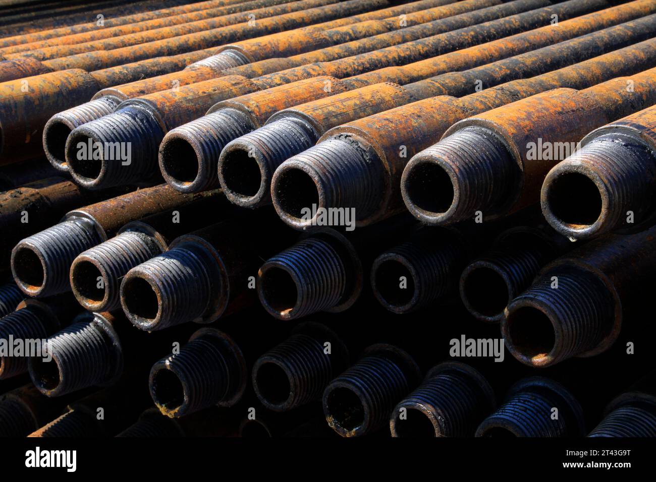 oxidation rust full of oil pipeline, closeup of photo Stock Photo - Alamy