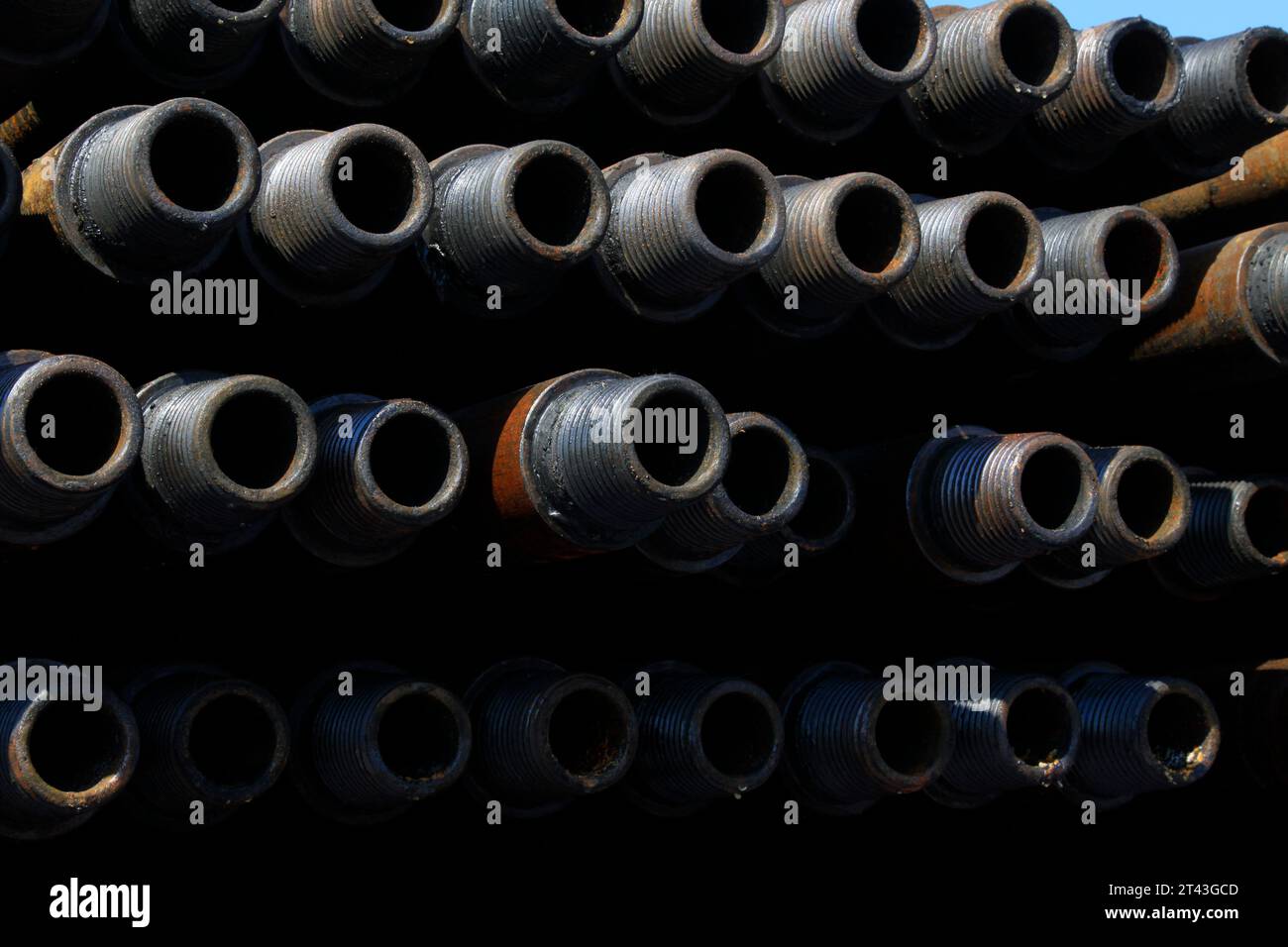 oxidation rust full of oil pipeline, closeup of photo Stock Photo - Alamy
