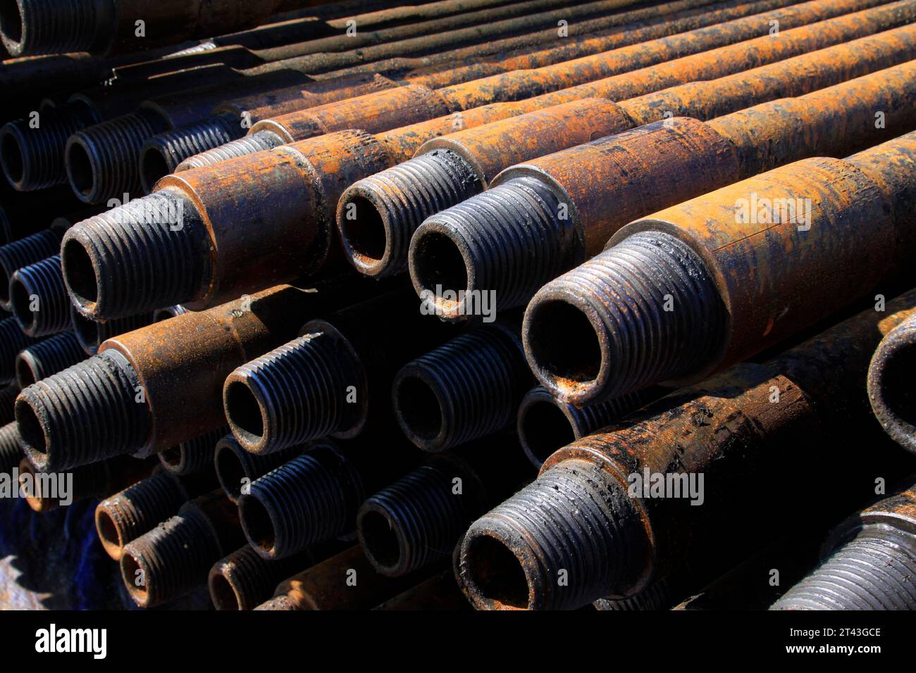 oxidation rust full of oil pipeline, closeup of photo Stock Photo - Alamy