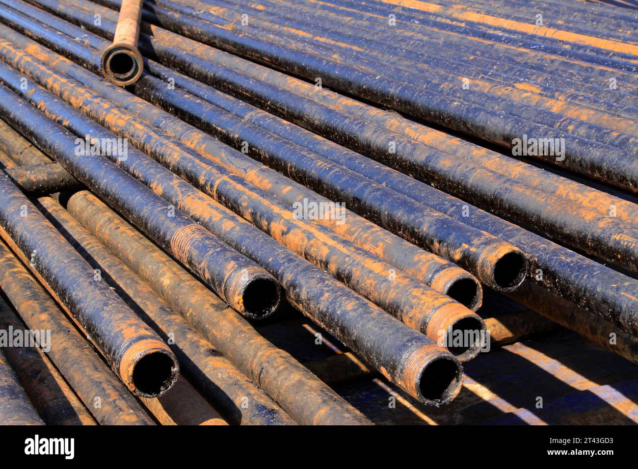oxidation rust full of oil pipeline, closeup of photo Stock Photo - Alamy