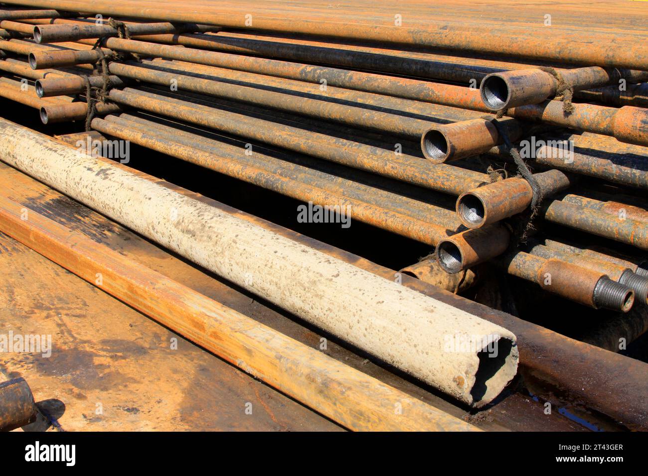 oxidation rust full of oil pipeline, closeup of photo Stock Photo - Alamy