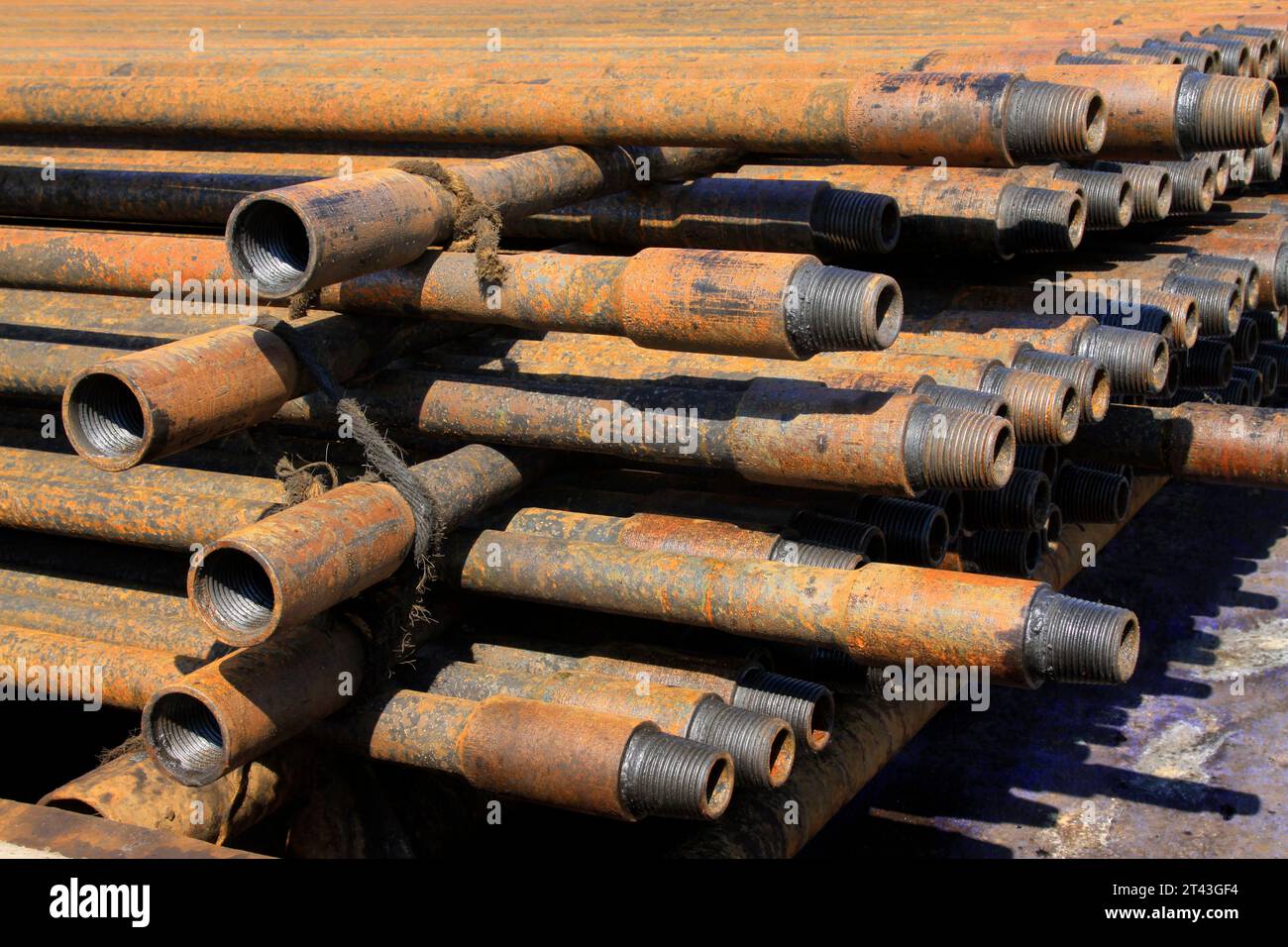 oxidation rust full of oil pipeline, closeup of photo Stock Photo - Alamy