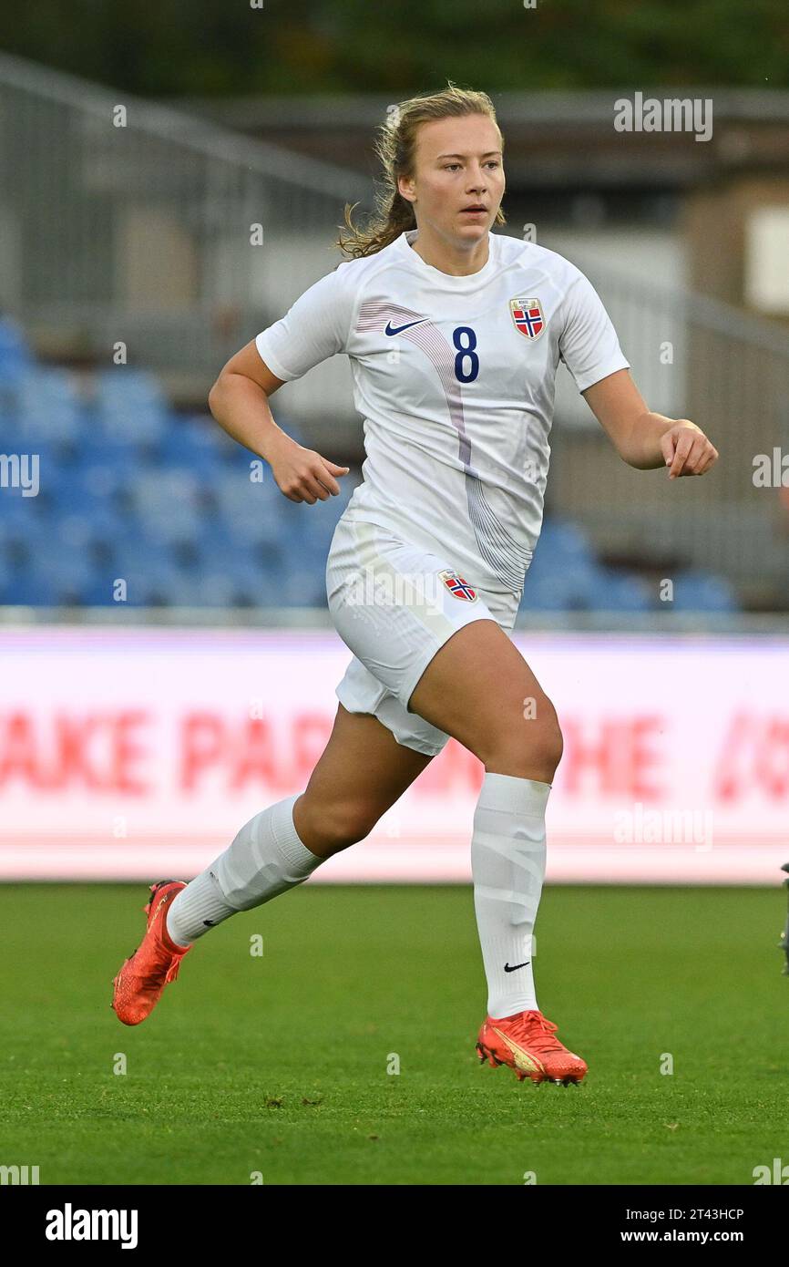 Sara Kanutte Fornes (8) of Norway pictured during a friendly soccer ...