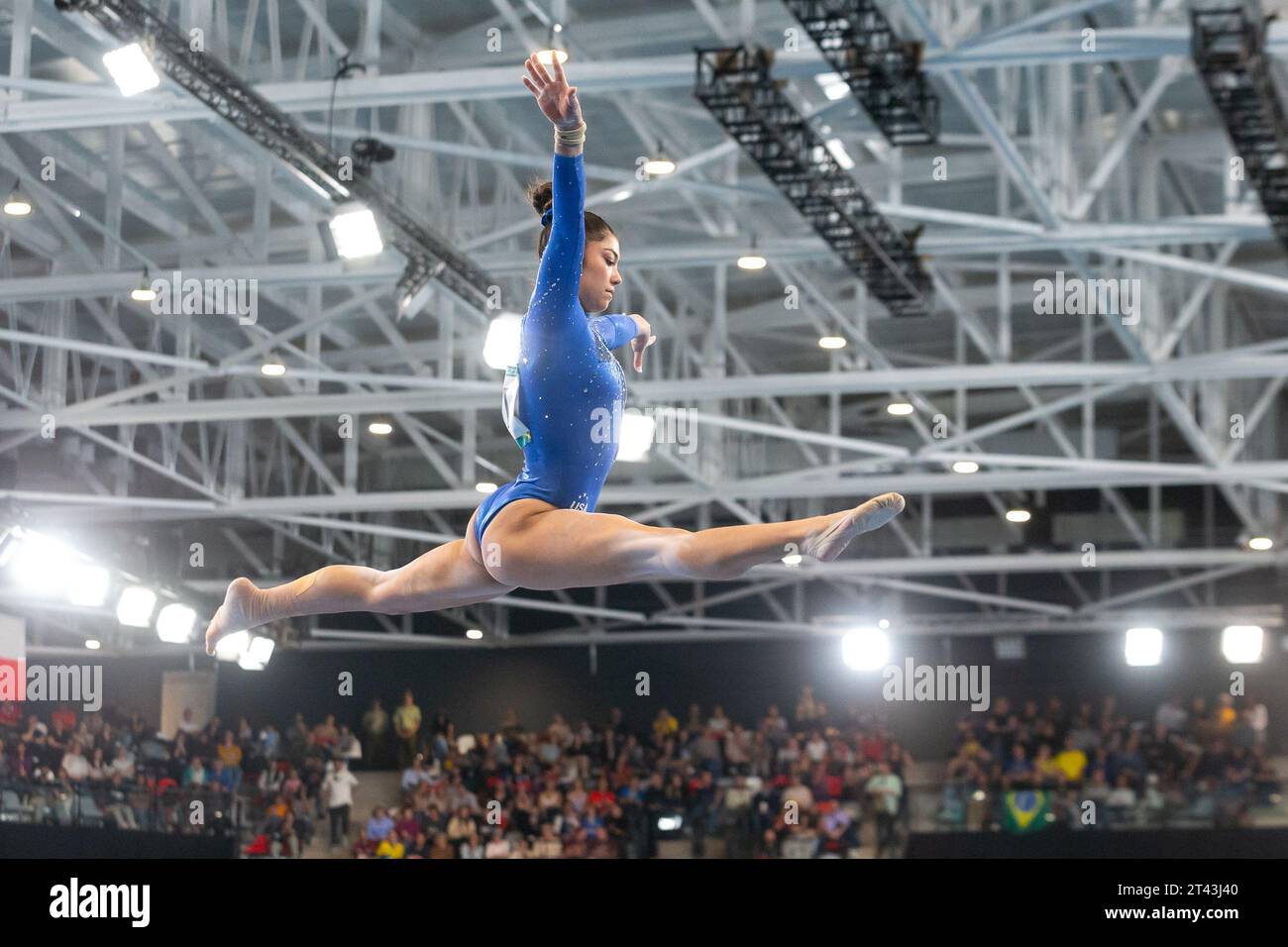 October 23, 2023: Kayla Dicello of the United States (57) performs on ...