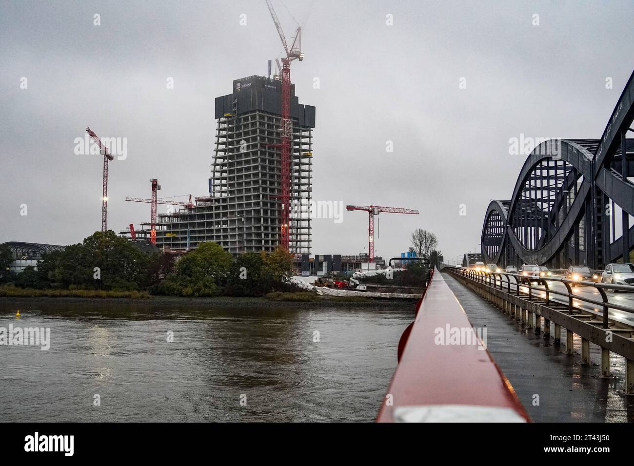 Elbtower in Hamburg - Baustopp im Oktober 2023 Medien berichten über die Einstellung der ...