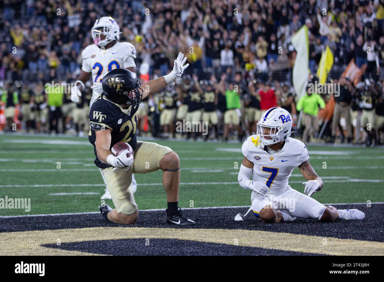 October 21, 2023: Wake Forest Demon Deacons tight end Cameron Hite (20 ...