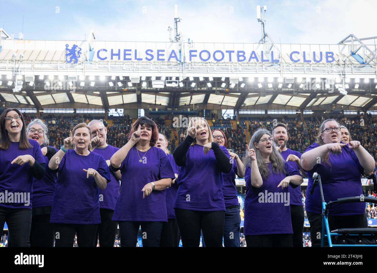 EDITORIAL USE ONLY Deaf and signing choirs, Unify and Hands 4 Voices ...