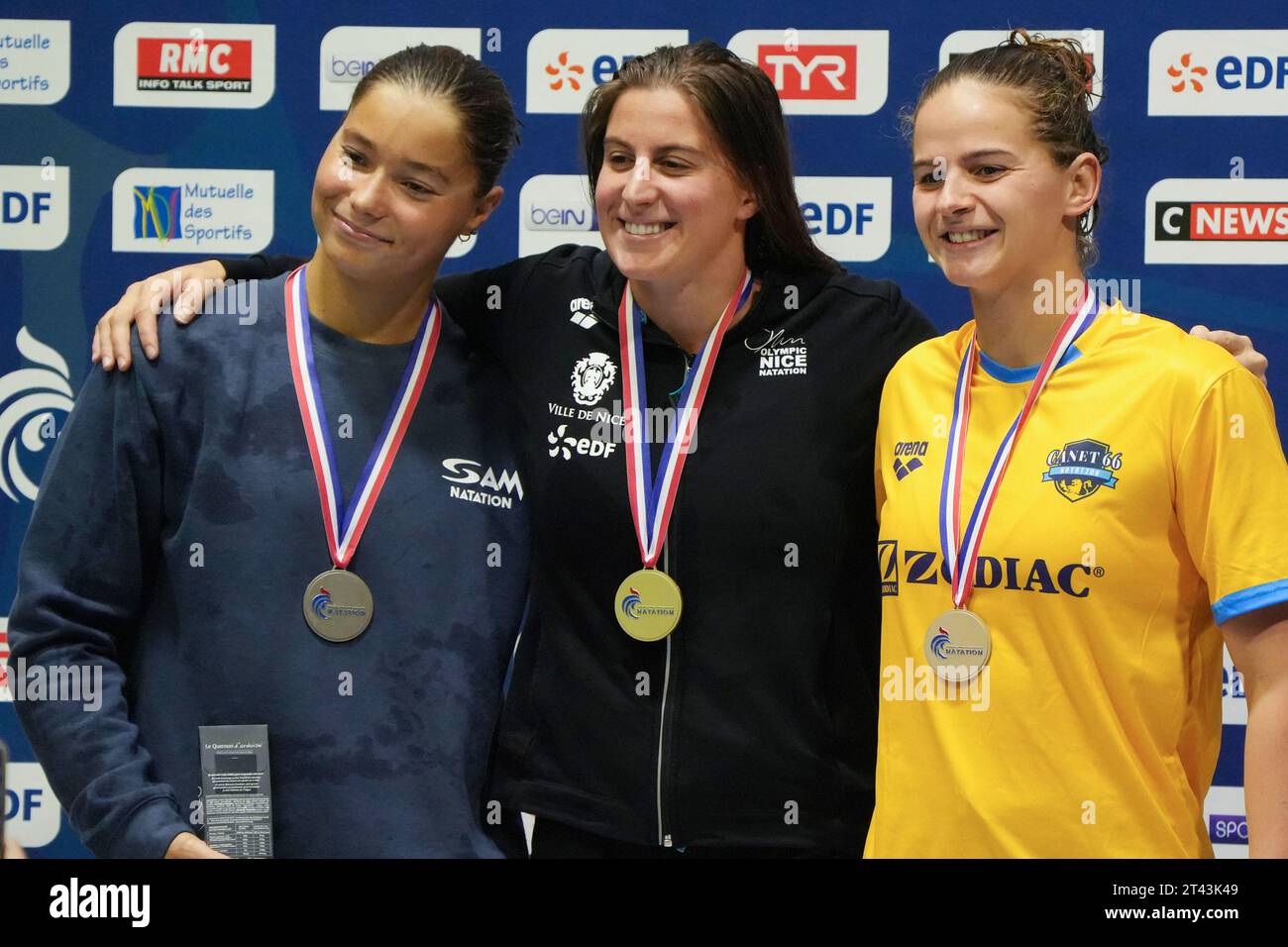 Lucile Tessariol, Silver medal, Charlotte Bonnet, Gold medal, Marina ...