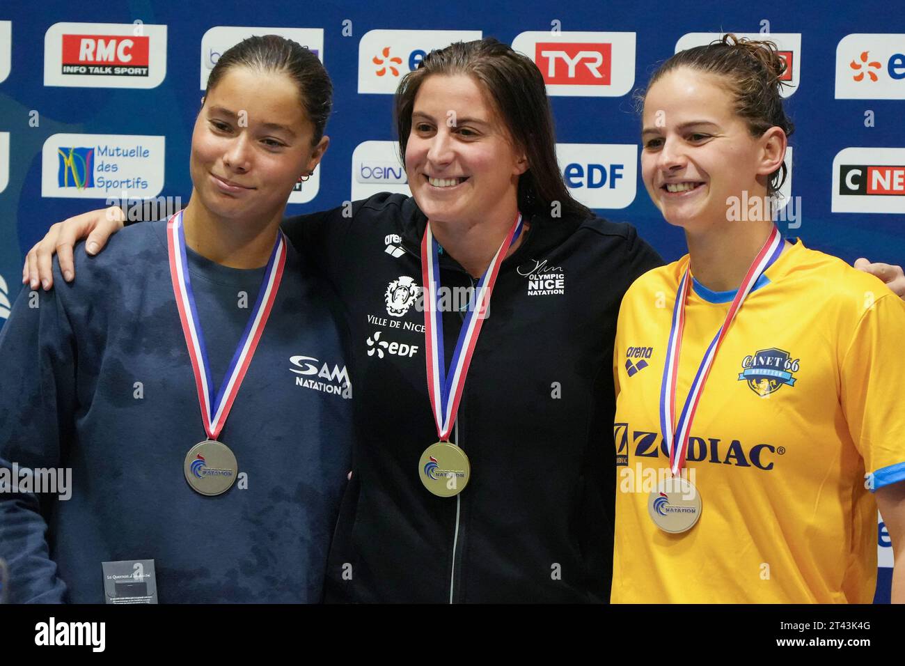 Lucile Tessariol, Silver medal, Charlotte Bonnet, Gold medal, Marina ...