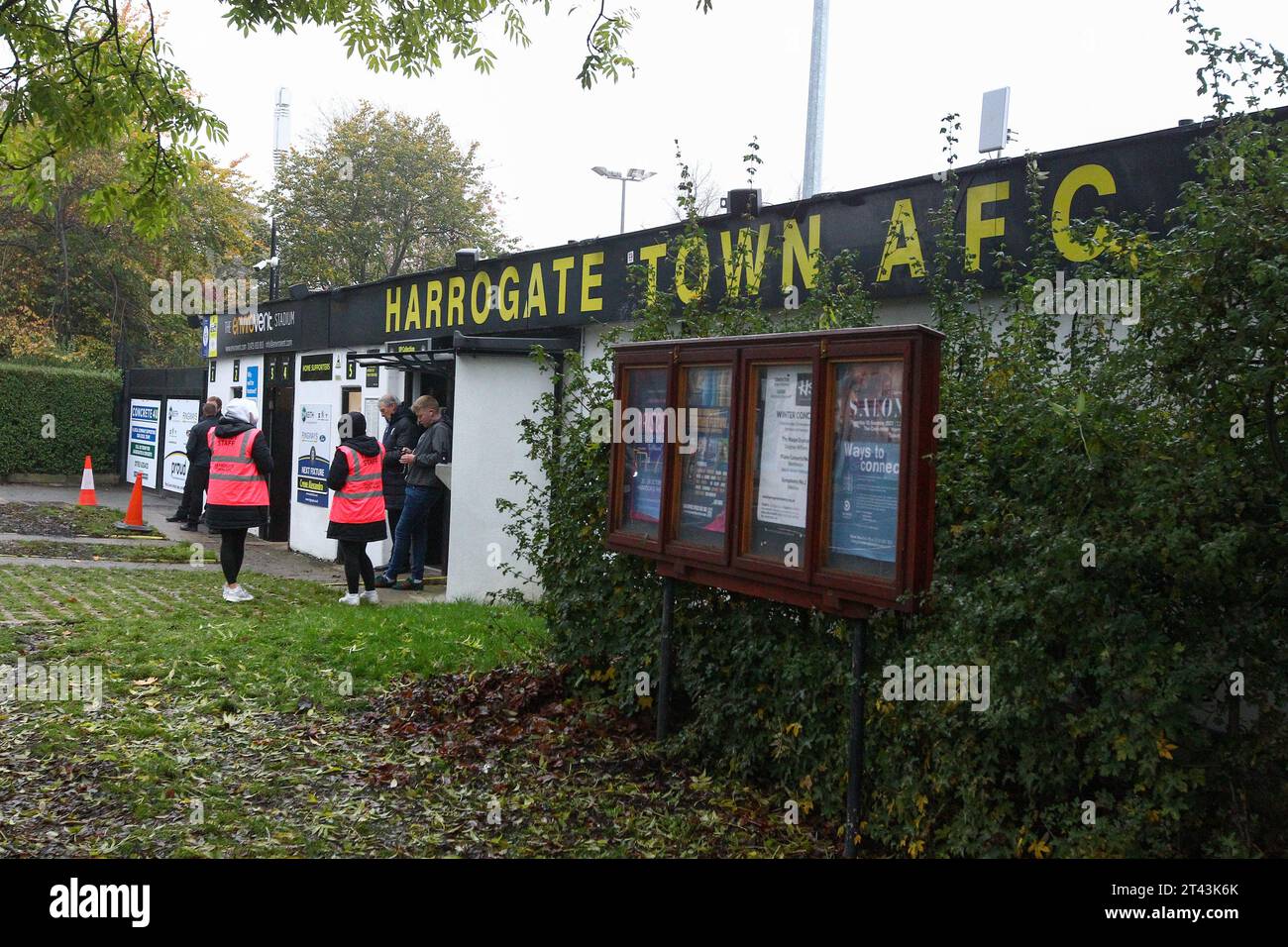 The EnviroVent Stadium, Harrogate, England - 28th October 2023 Outside ...