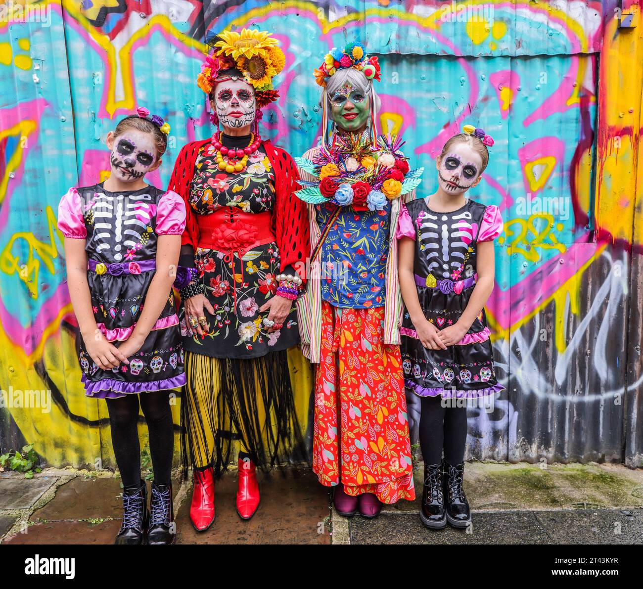London, UK. 28th Oct, 2023. The face that juxtaposes the macabre and ...