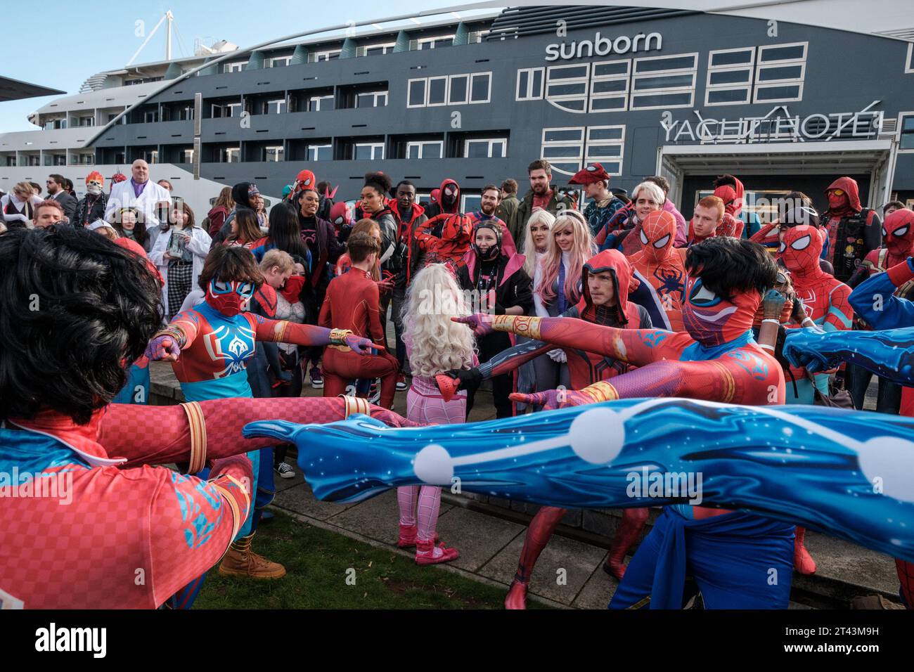 London, UK. 28th Oct 2023. Comic book, anime and video games fans ...