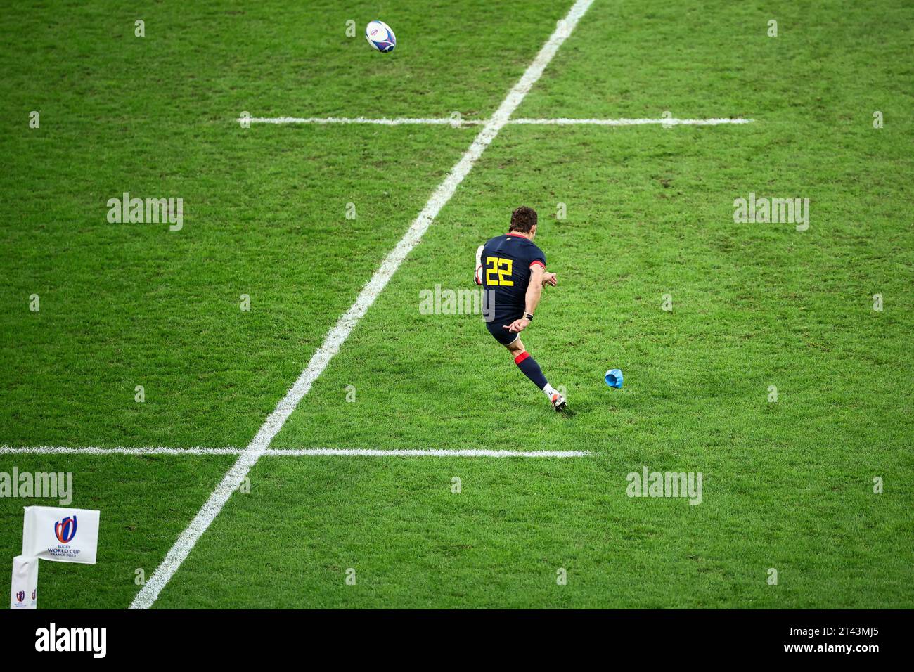 Nicolas Sanchez #22 of Argentina during the Rugby World Cup Bronze ...