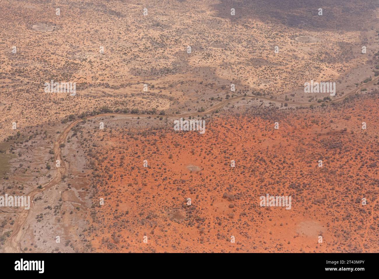 aerial view of the landscape of Kenya Stock Photo - Alamy