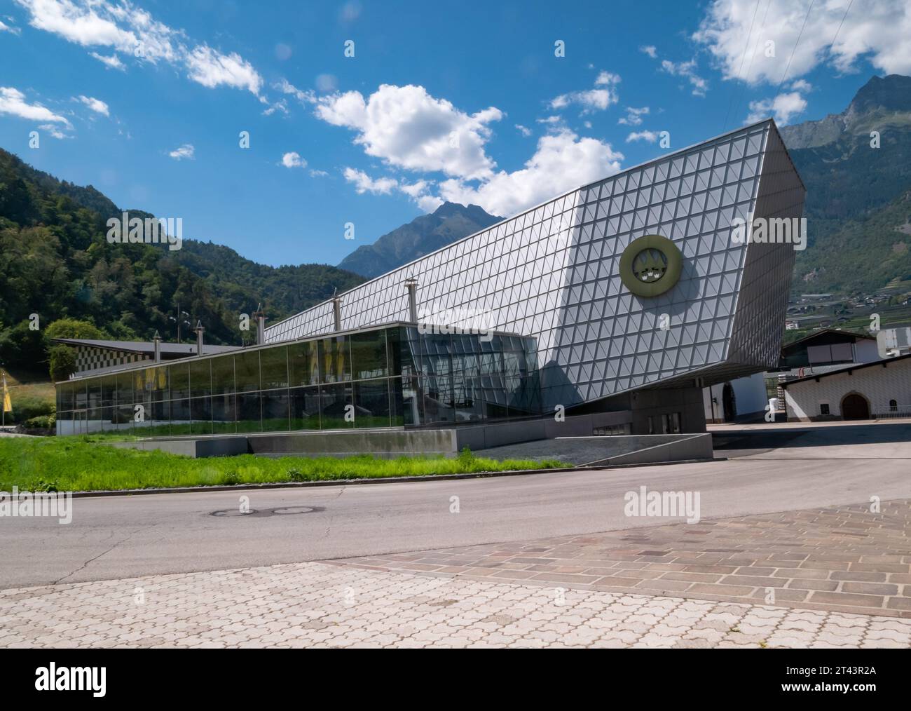 Lagundo, Italy - 11 August 2023:external view of the famous FORST ...