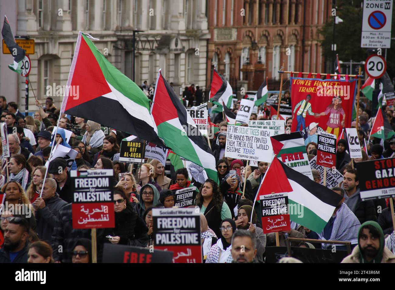 London, UK. 28/October/2023 Third March for Palestine in London A third ...