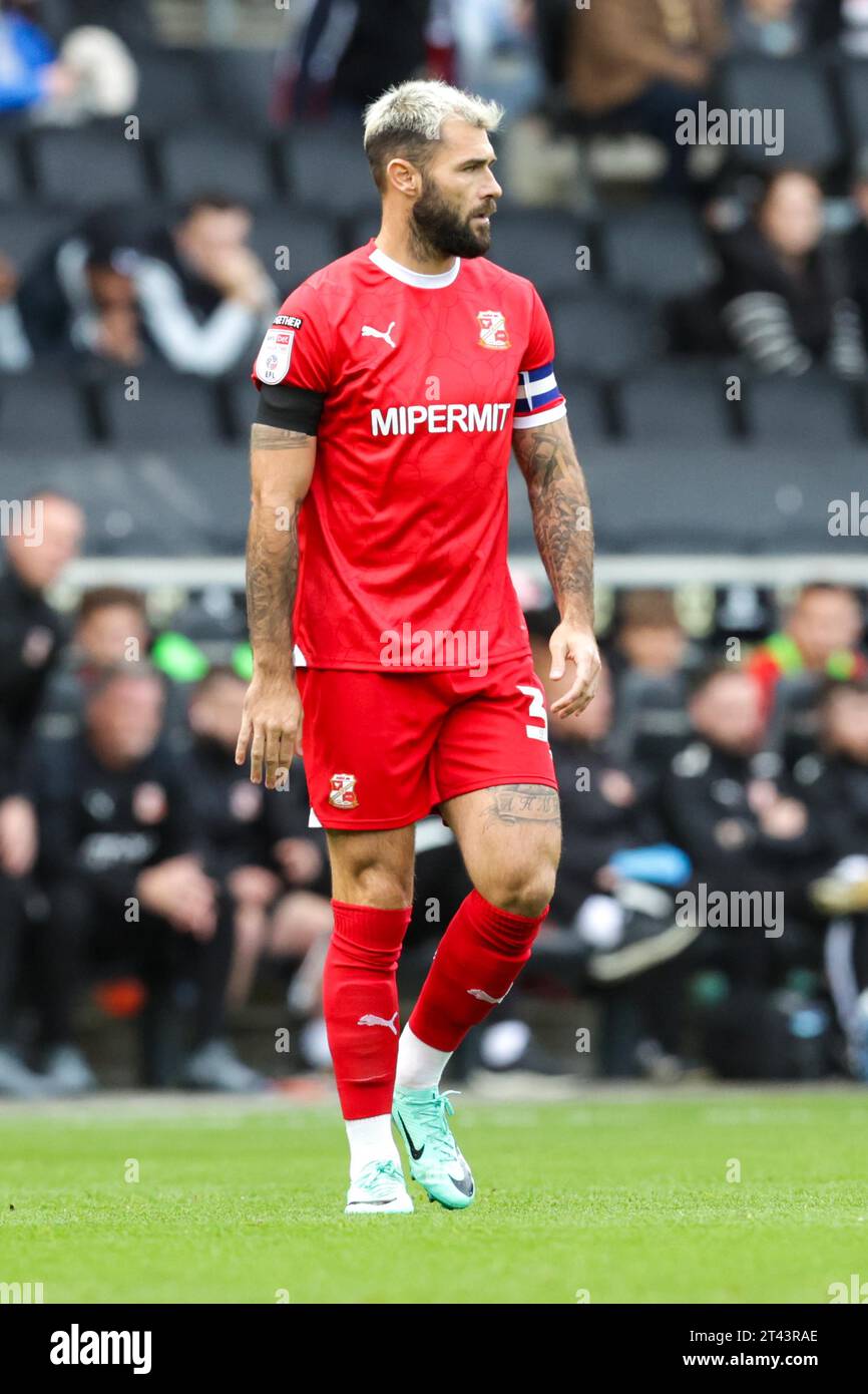 Swindon Town's captain Charlie Austin during the first half of the Sky ...