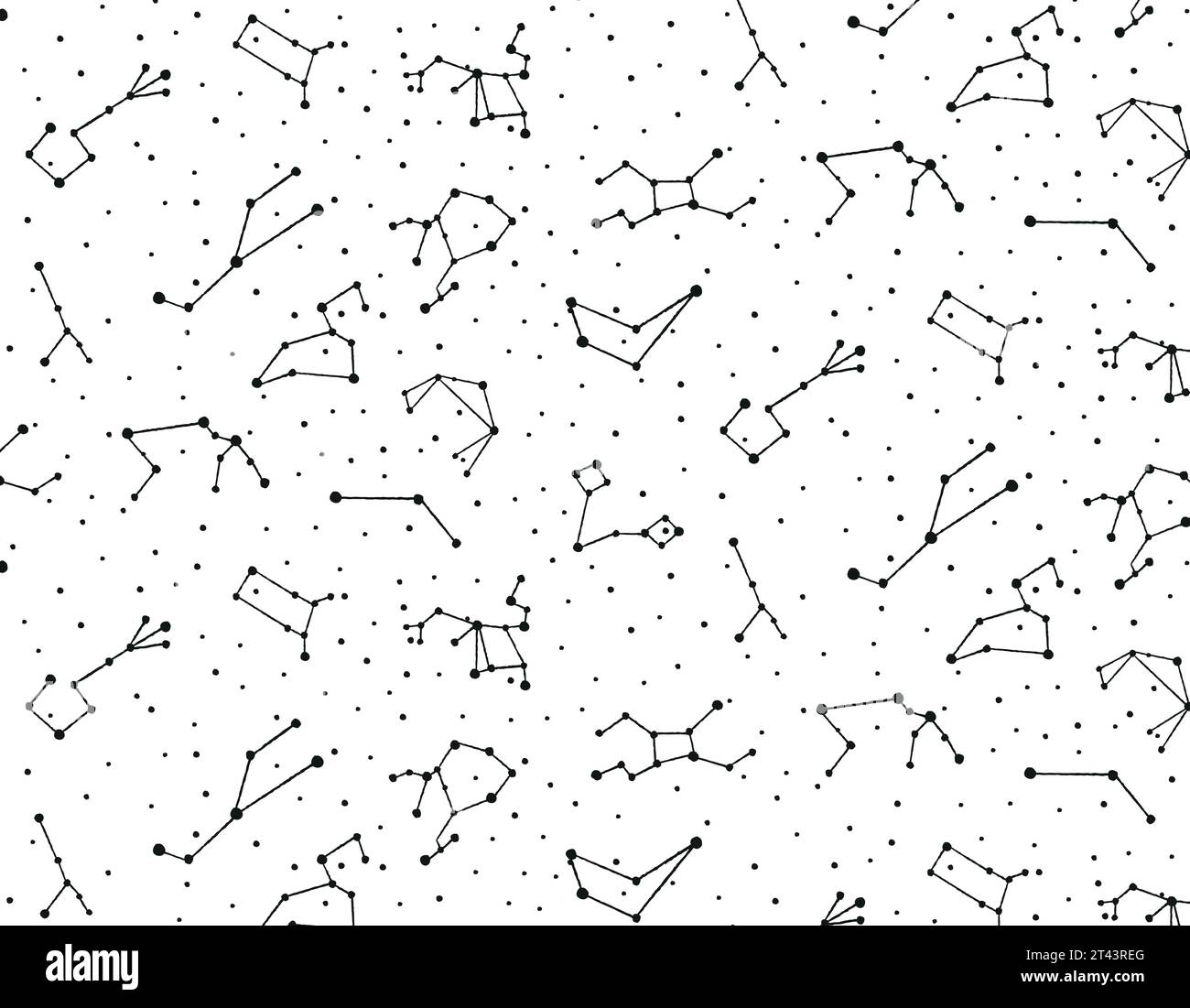 pattern of zodiac signs in the sky on a transparent background, doodle ...