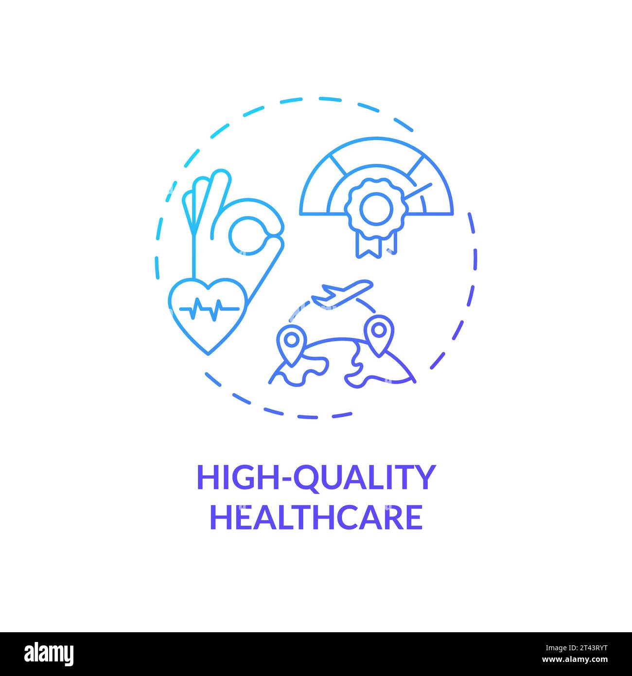 Thin line gradient icon high quality healthcare concept Stock Vector ...