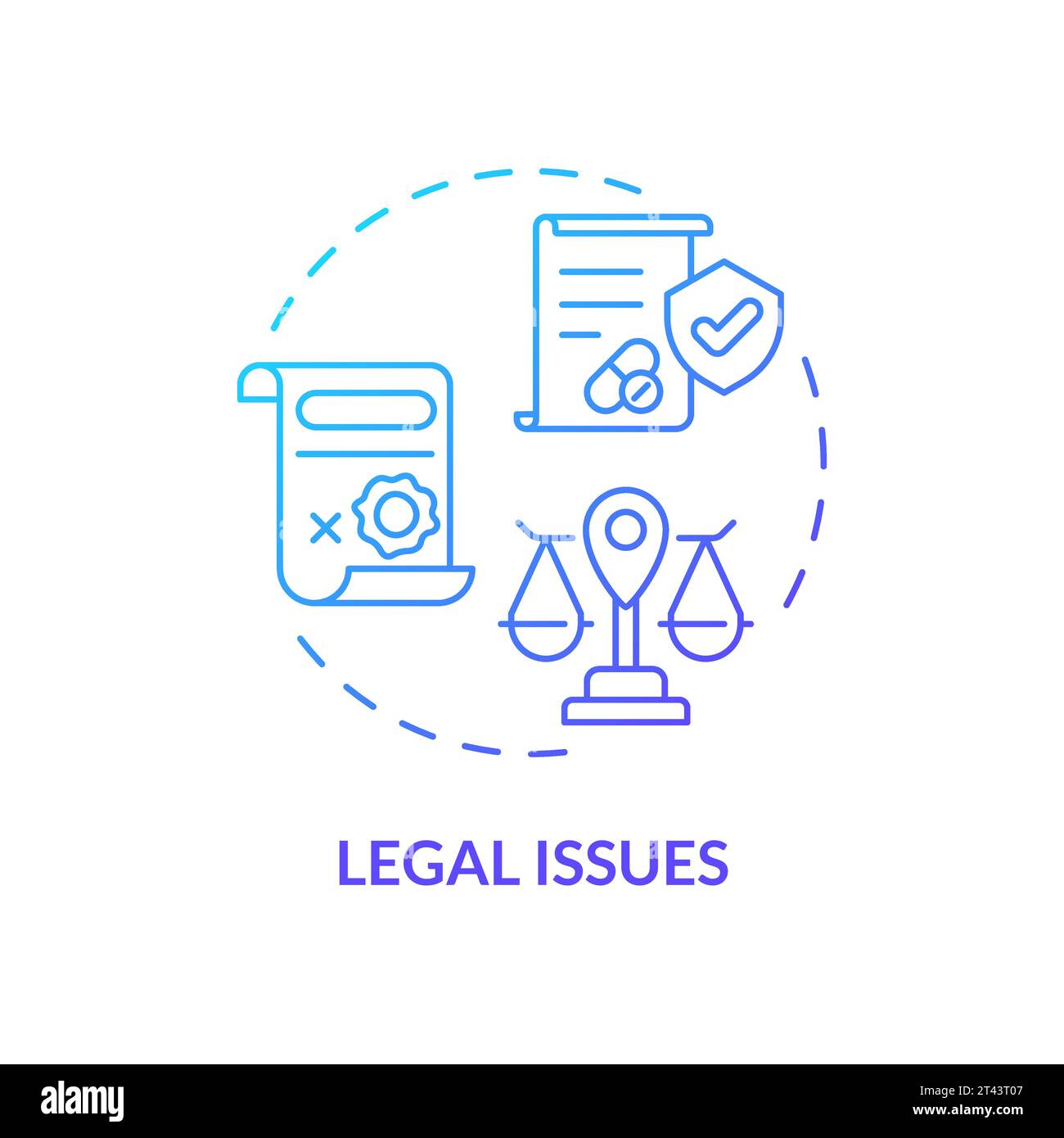 Thin line gradient icon legal issues concept Stock Vector Image & Art ... Thin line gradient icon legal issues concept Stock Vector Image & Art ...