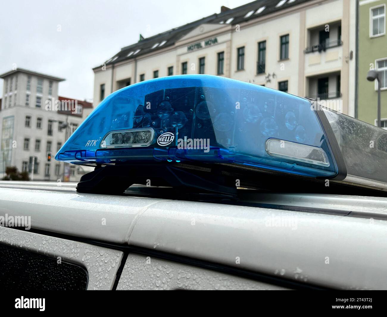 Blaulicht Polizei Streifenwagen Polizeiauto *** Blue light police ...