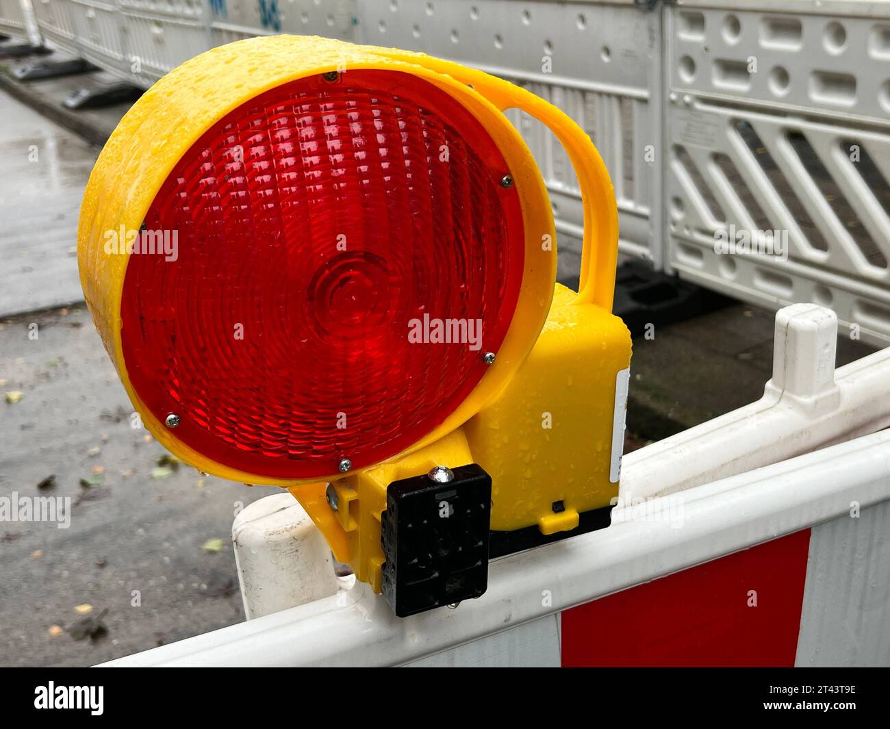 Barke Straßensperrung Baustelle *** Bark road closure construction site ...