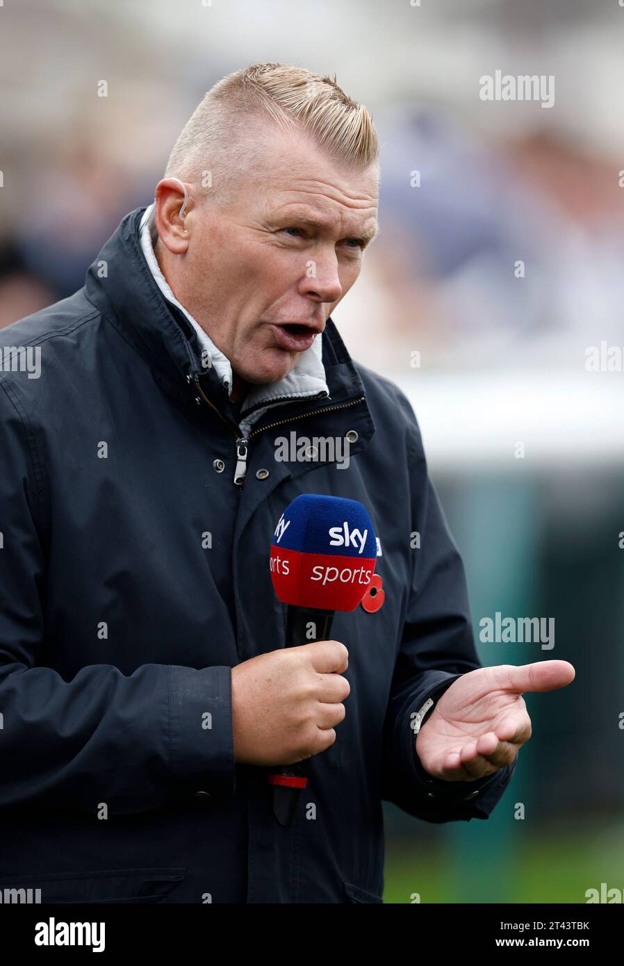 Sky Sport commentator Matt Chapman at Doncaster Racecourse. Picture ...