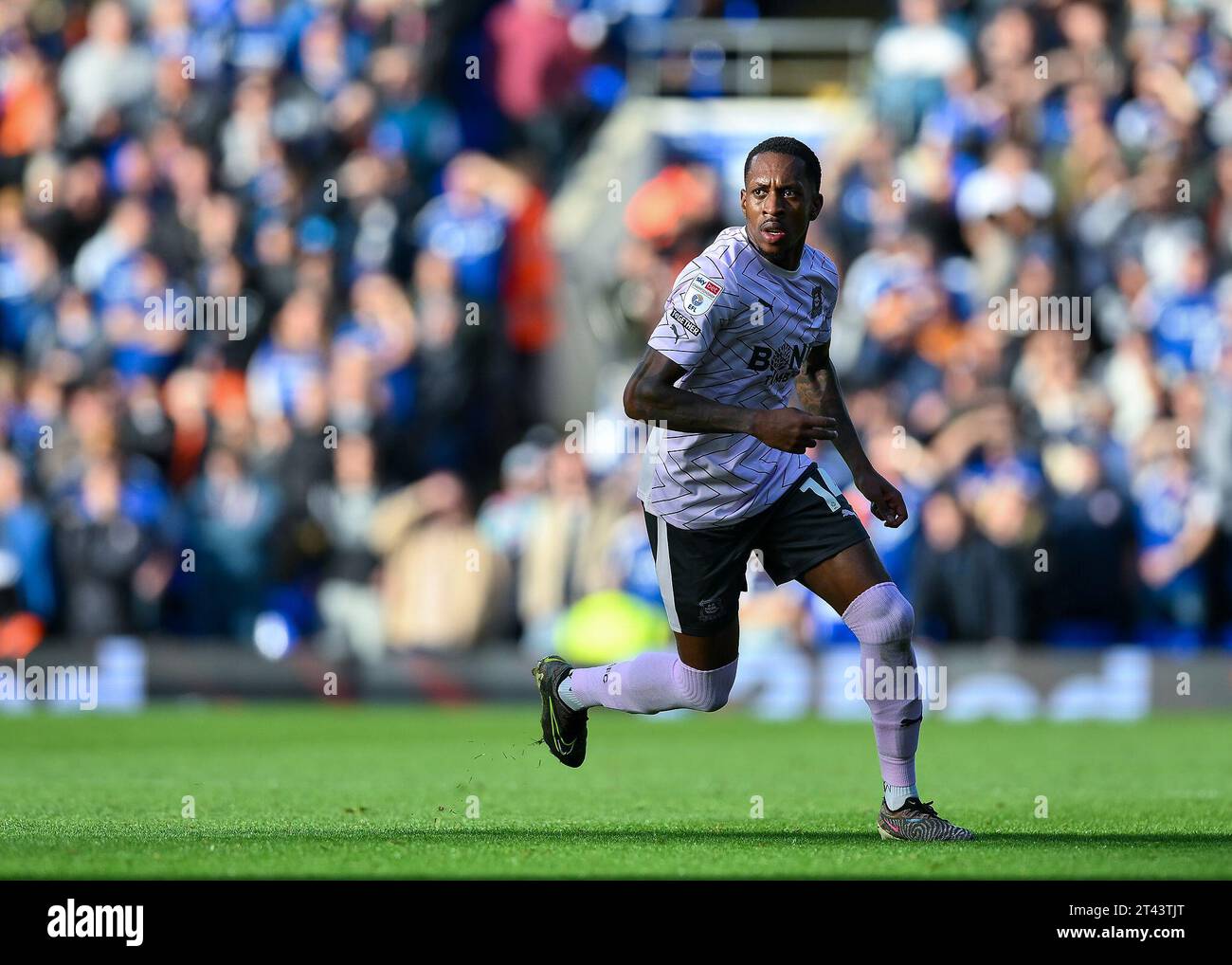 Mickel Miller #14 of Plymouth Argyle in action during the Sky Bet ...