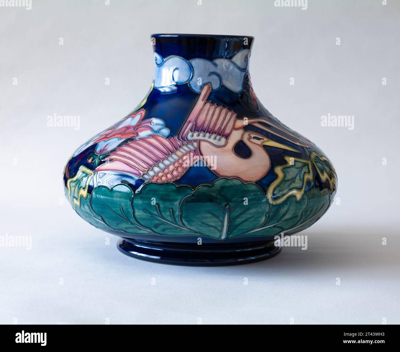 Moorcroft Kyoto vase designed by Rachel Bishop Stock Photo - Alamy