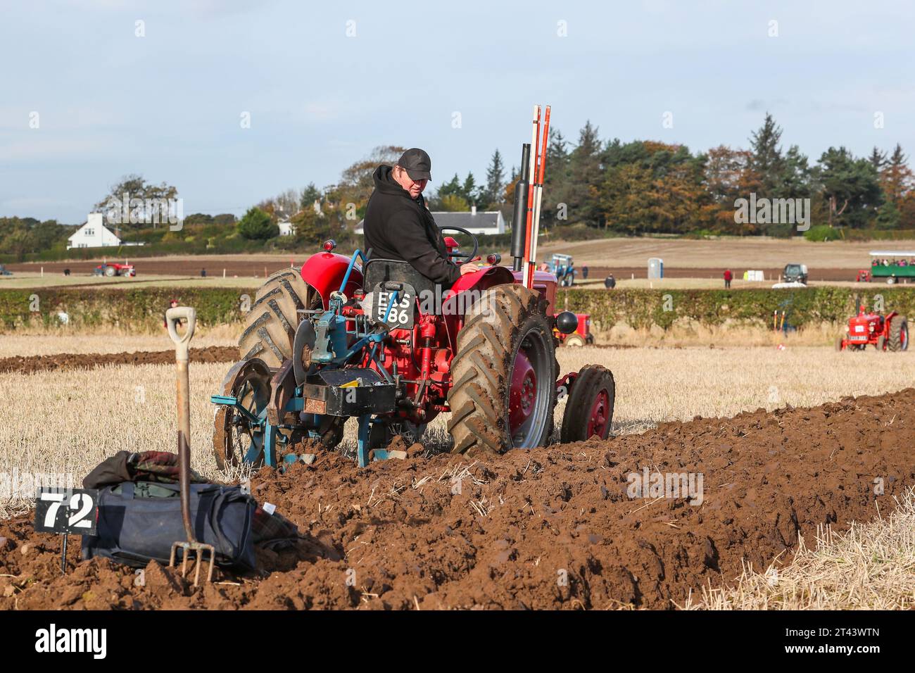 28 Oct 23, Prestwick, UK. The 59th Scottish Ploughing Championships ...
