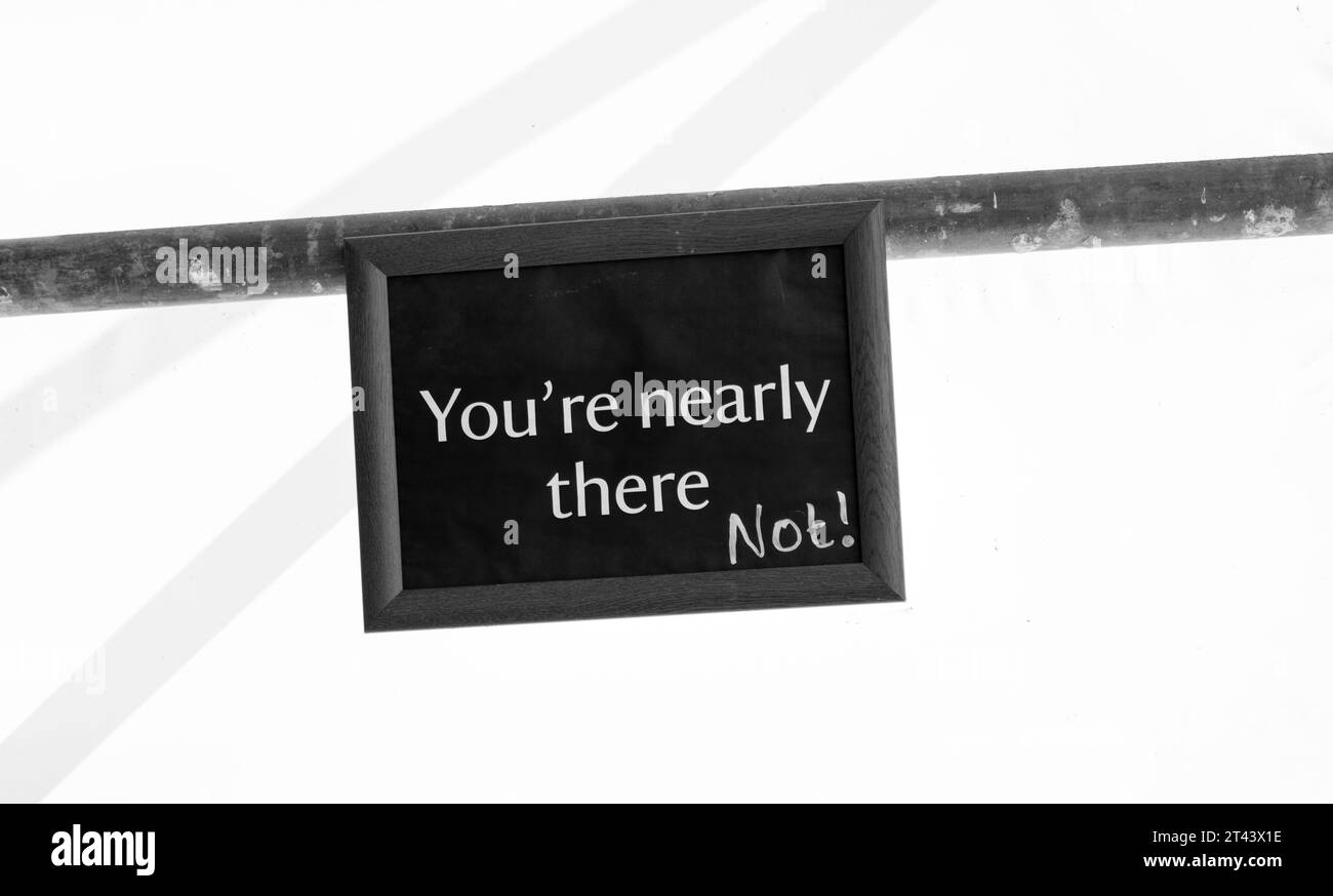 Are we nearly there yet Black and White Stock Photos & Images - Alamy