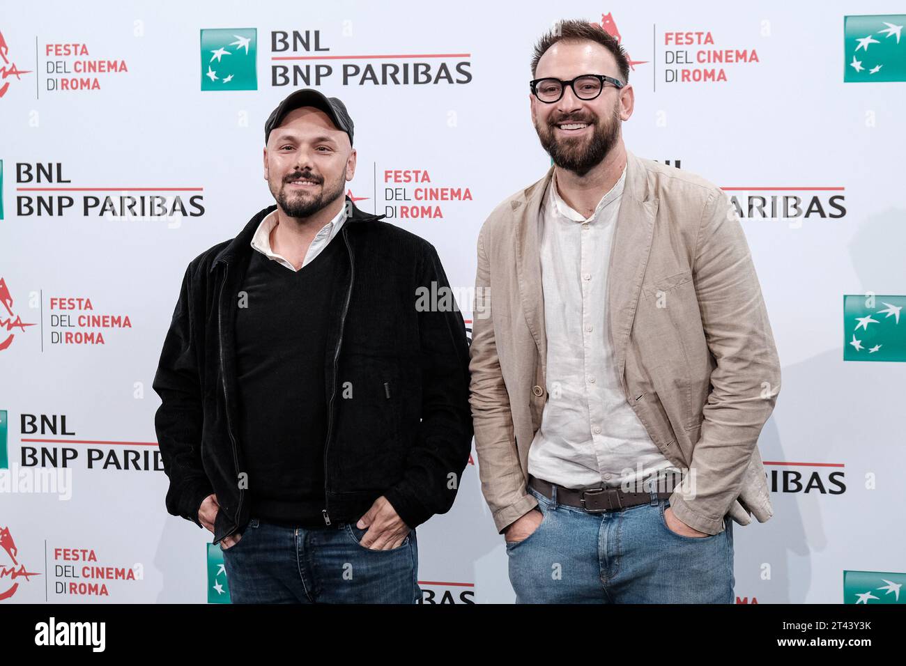 Rome, Italy. 28th Oct, 2023. Alessandro Tonda (L) and Ciro D'Emilio (R ... Rome, Italy. 28th Oct, 2023. Alessandro Tonda (L) and Ciro D'Emilio (R ...