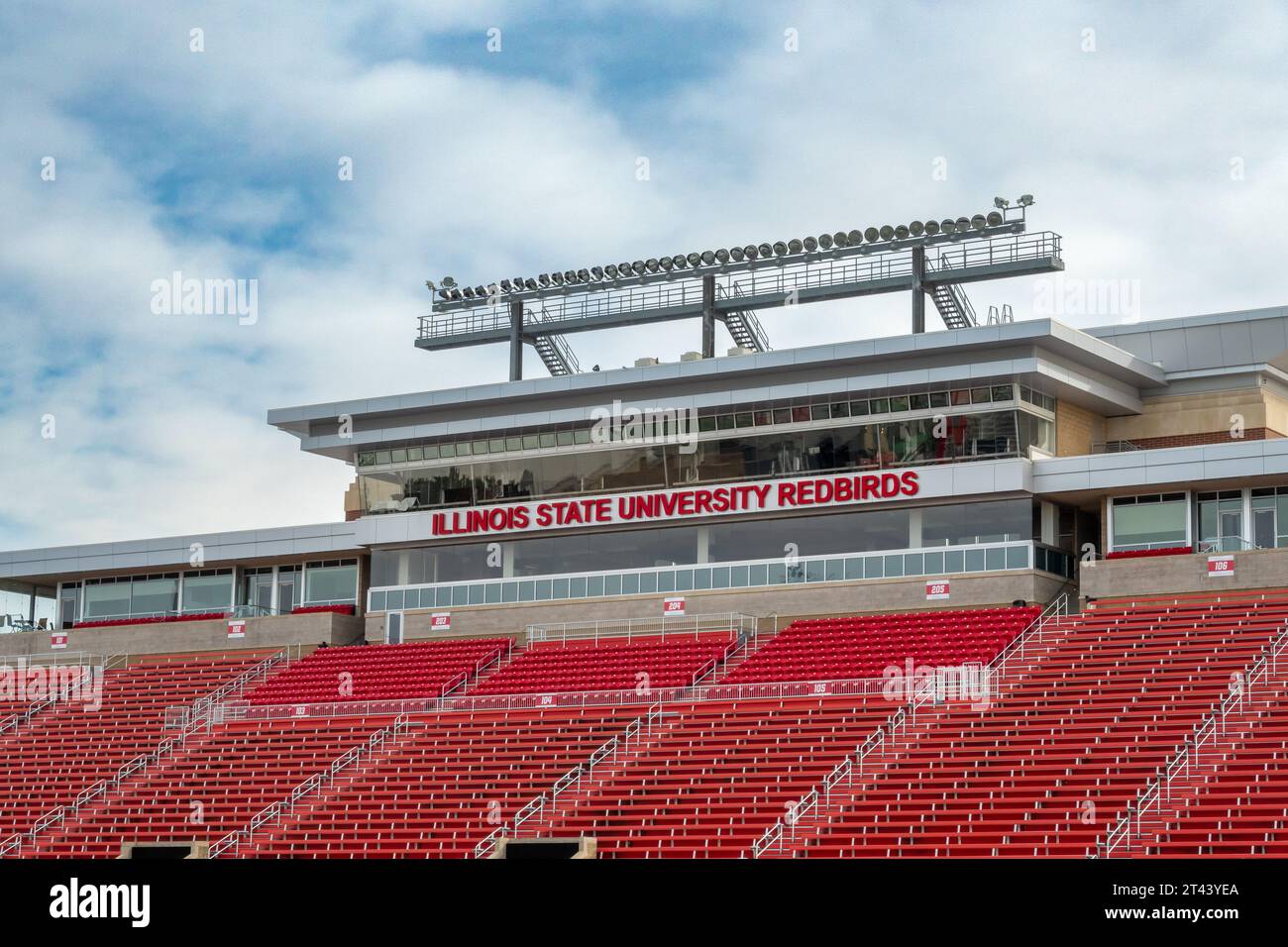 NORMAL, IL, USA - OCTOBER 18, 2023: Hancock Stadium on the campus of ...