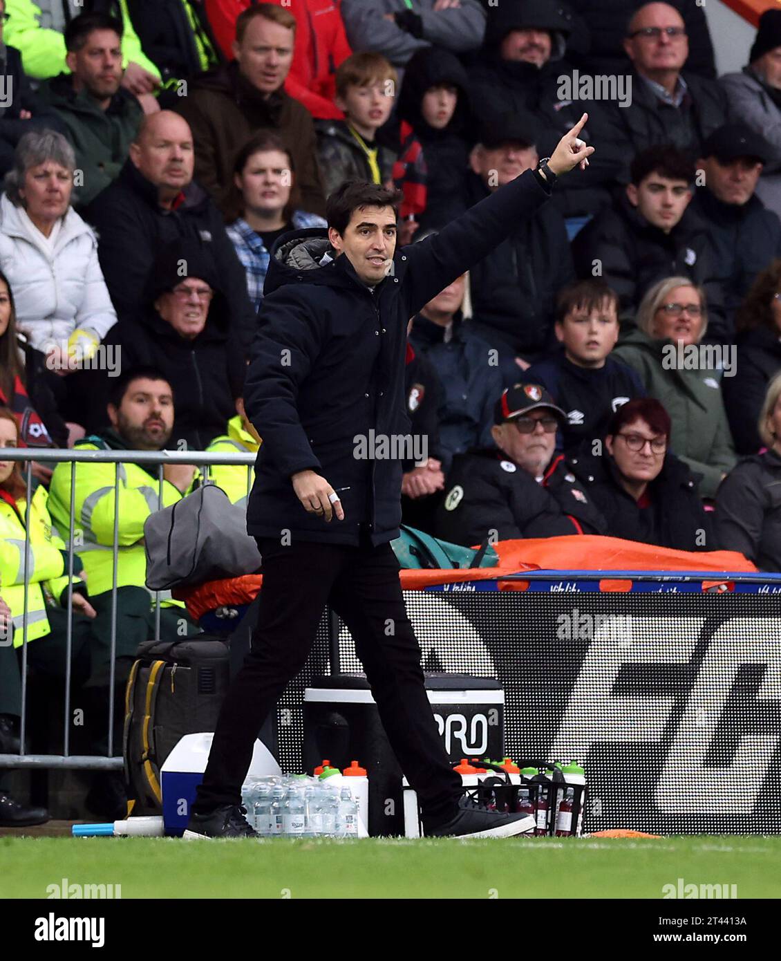 Bournemouth manager Andoni Iraola during the Premier League match at ...