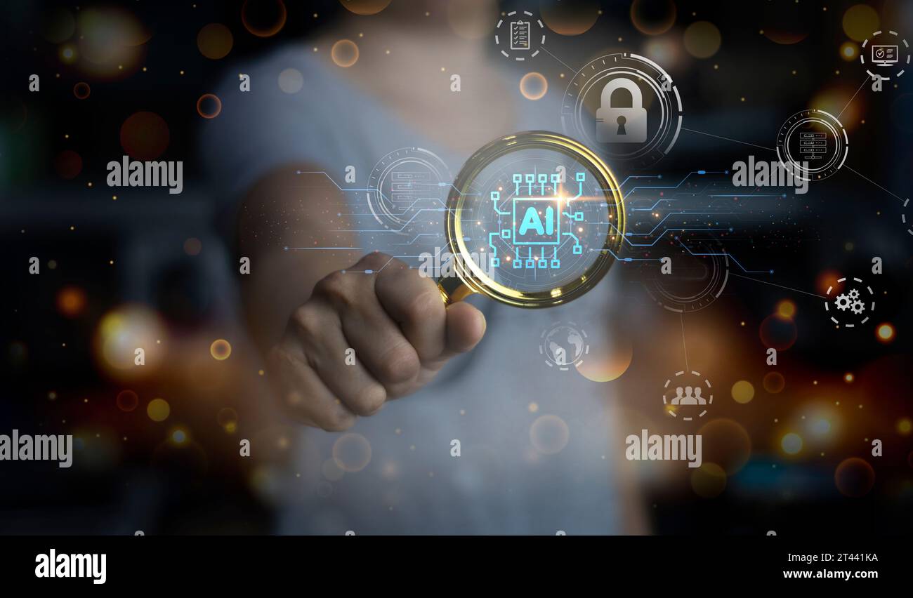 concept user using chat ai intelligent robot system ai Chat with ...