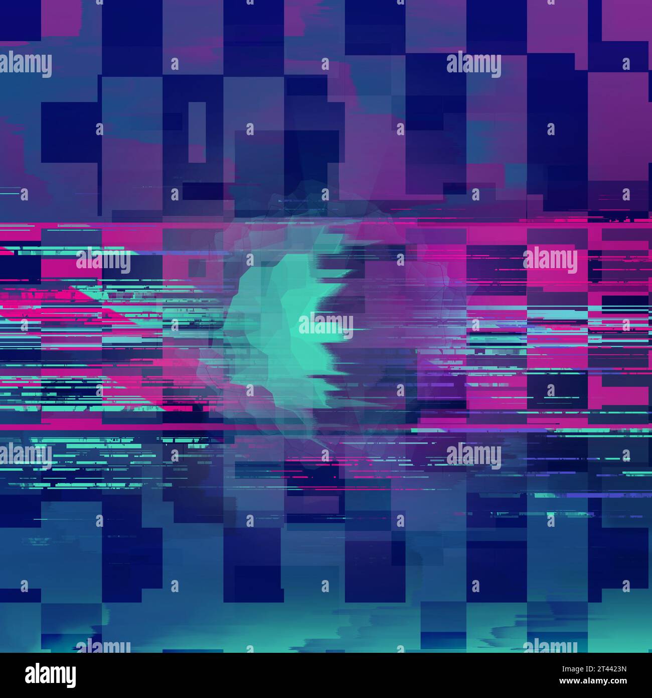 Digital Glitch Art Abstract Background Graphic Element Distorted ...