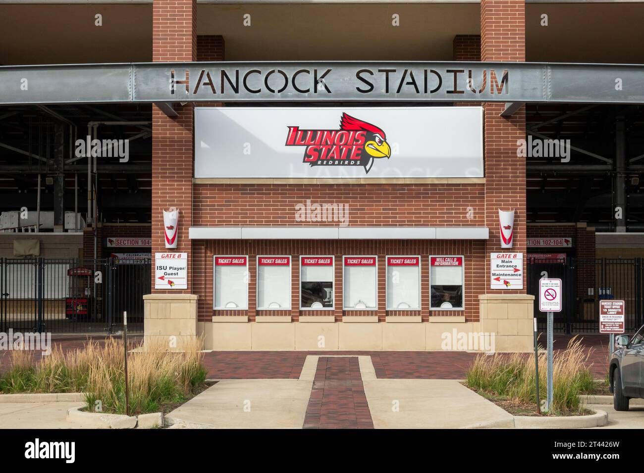 NORMAL, IL, USA - OCTOBER 18, 2023: Hancock Stadium on the campus of ...