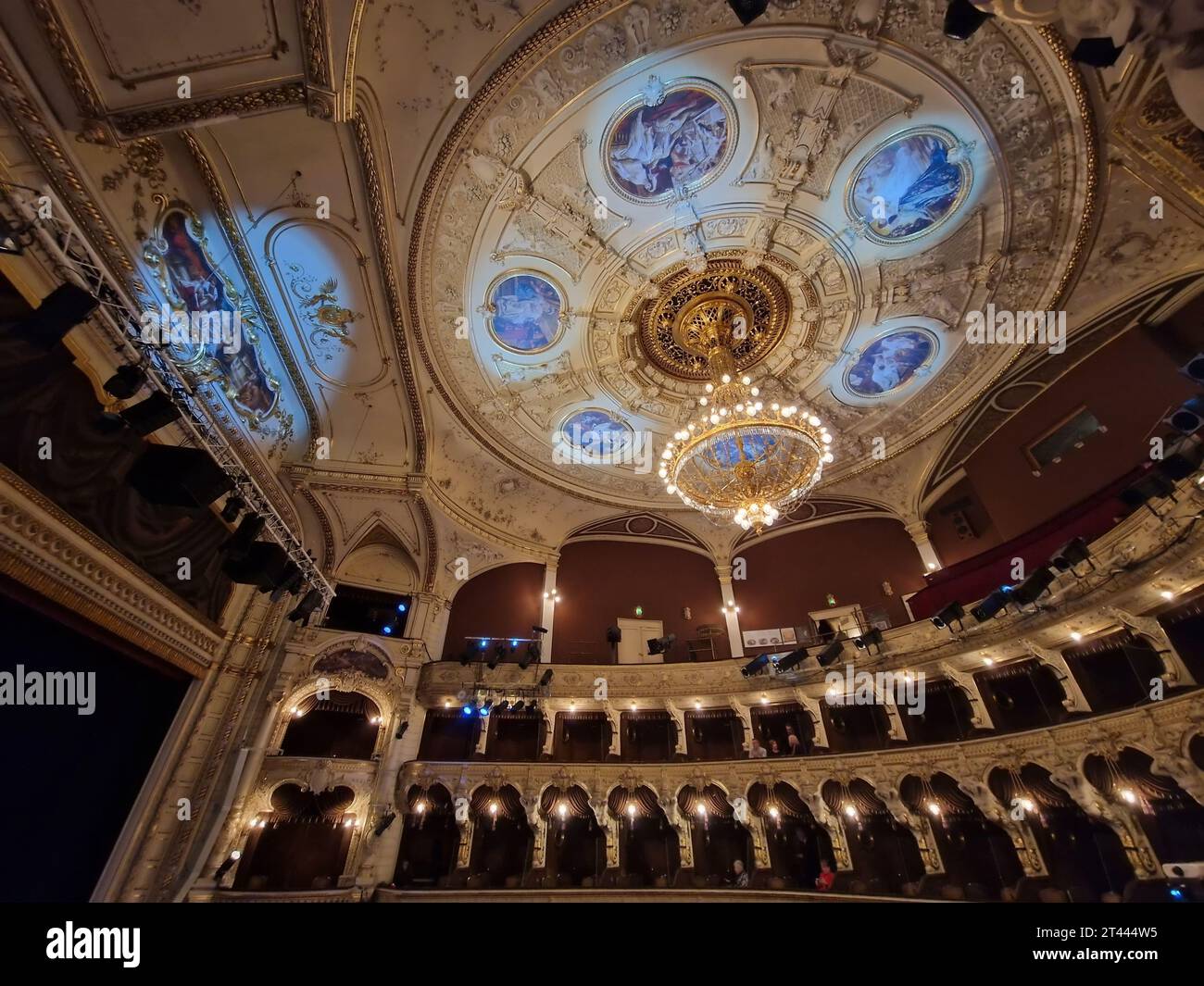 National theatre and Opera House building in city centre of Rijeka ...