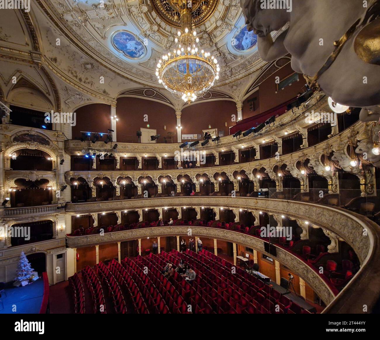 National theatre and Opera House building in city centre of Rijeka ...