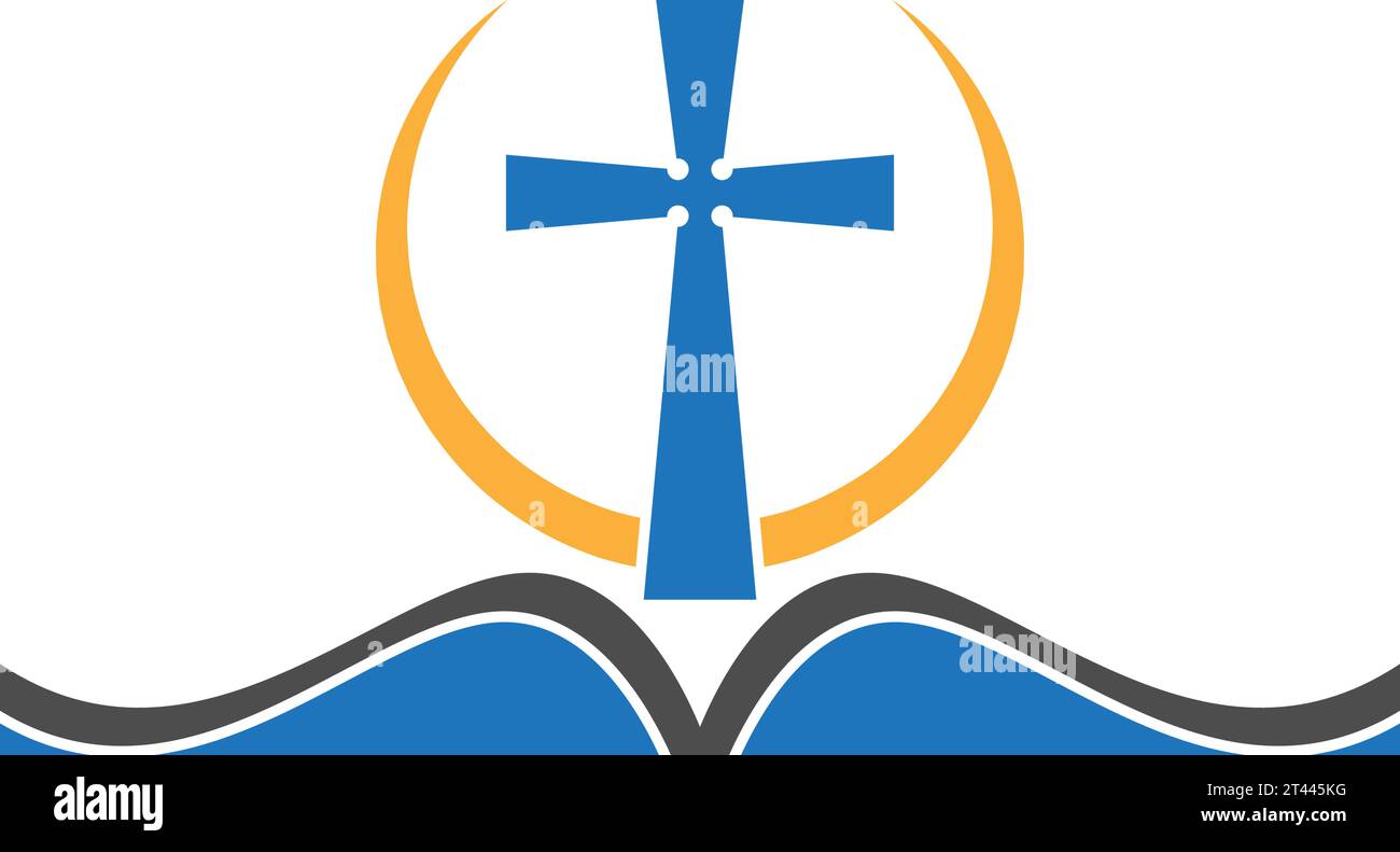 Church symbol logo design illustration Stock Vector Image & Art - Alamy